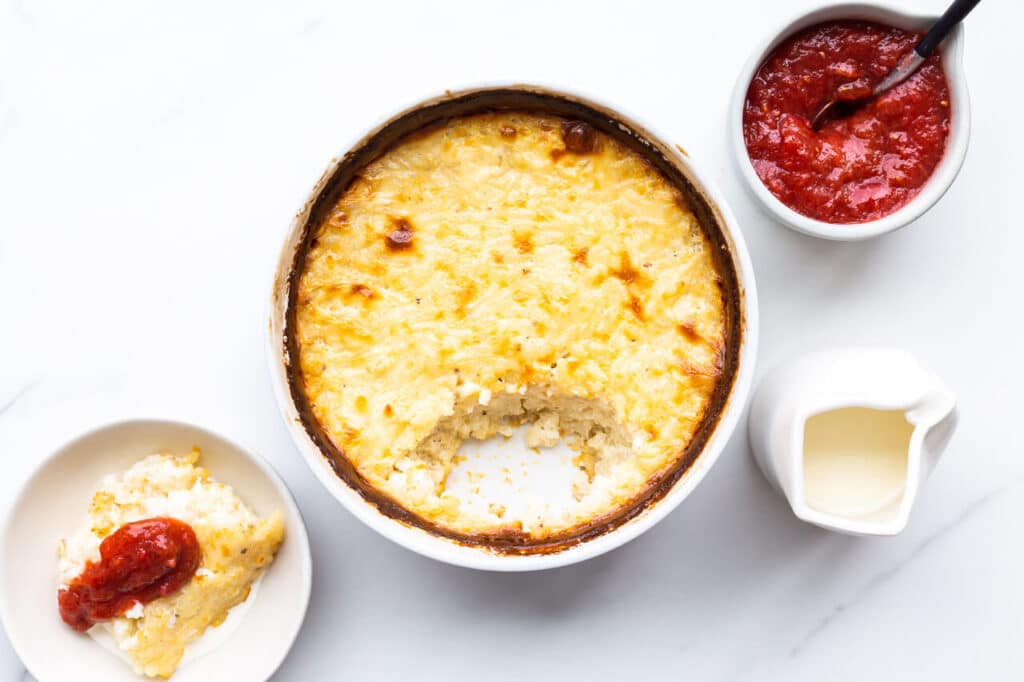 Oven baked rice pudding with jam - The Bake School