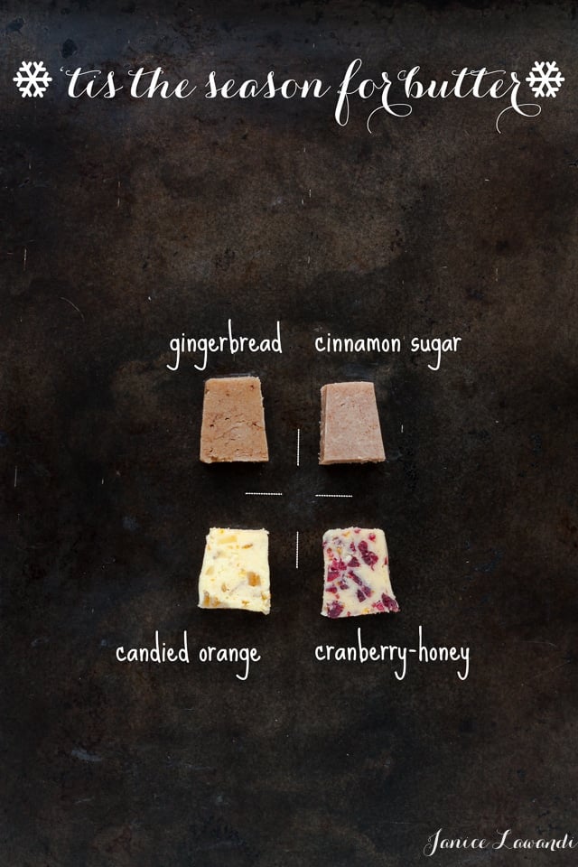 Flavored butter recipes for Christmas