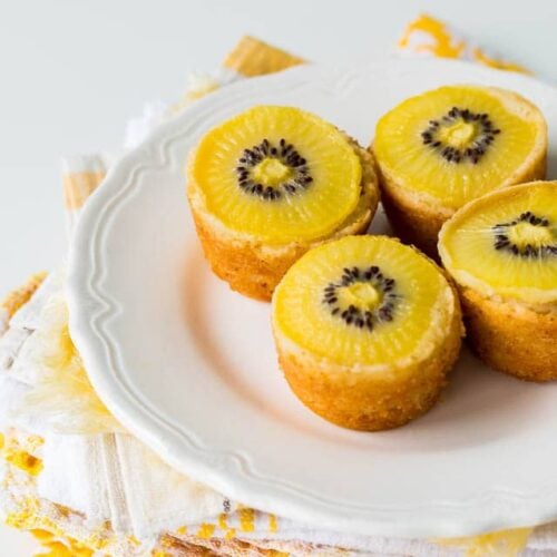 Coconut Financiers With Sungold Kiwis - The Bake School