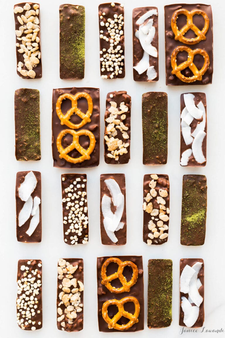 Easy homemade chocolate bars made with milk chocolate