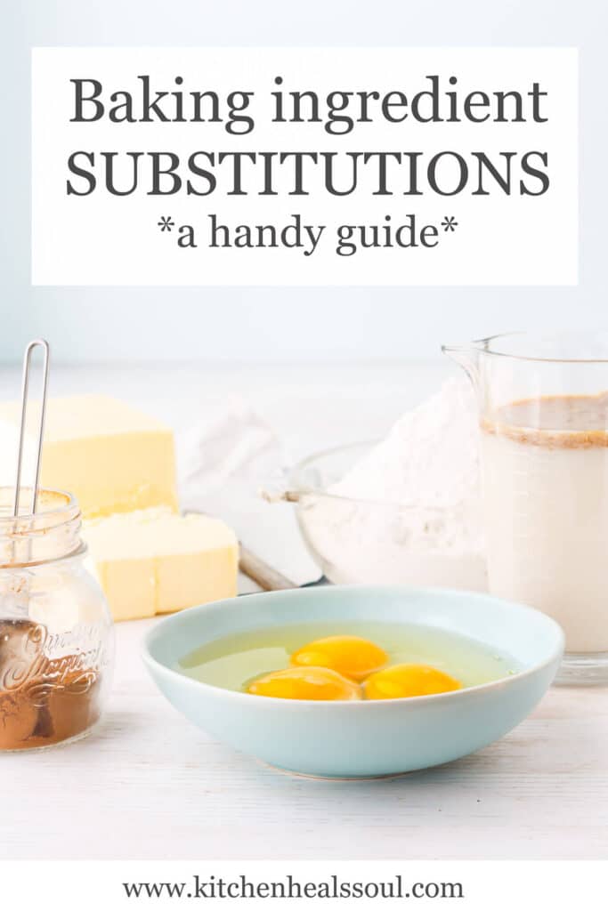 A guide to baking substitutions - The Bake School