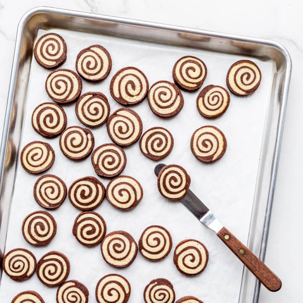 Chocolate Pinwheel Cookies - The Bake School