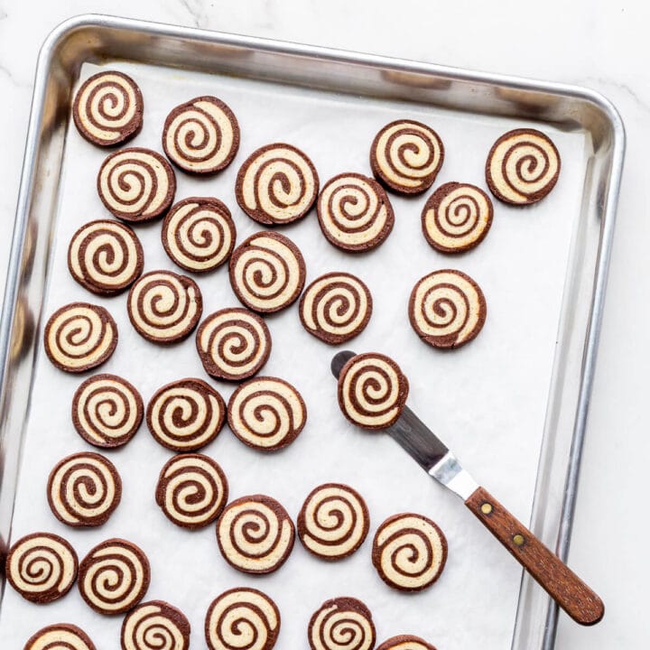 Chocolate Pinwheel Cookies - The Bake School