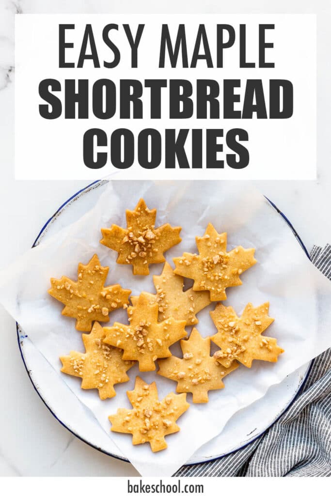 Maple shortbread cookies - The Bake School