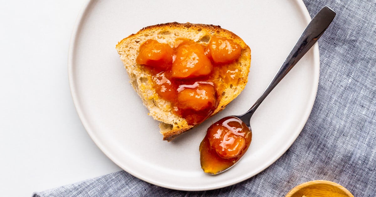 Peach Jam Without Added Pectin - The Bake School