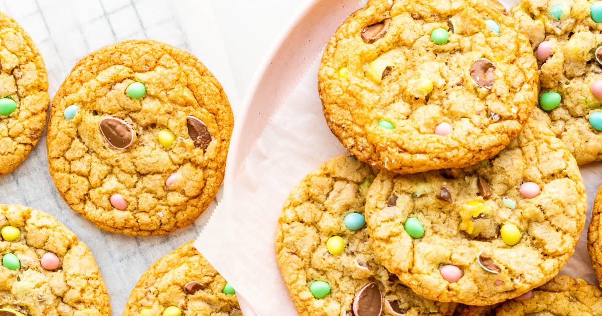 Easy Mini Eggs Cookies - The Bake School