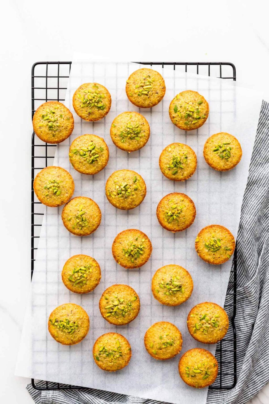 Pistachio Financiers - The Bake School
