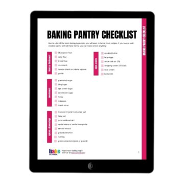 Baking Pantry Checklist - The Bake School