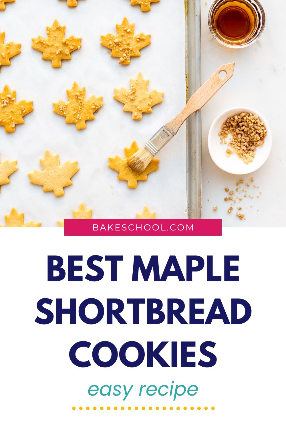 Maple Shortbread Cookies - The Bake School