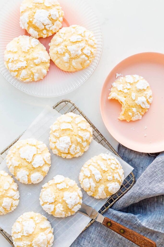 Lemon Crinkle Cookies with Ricotta - The Bake School
