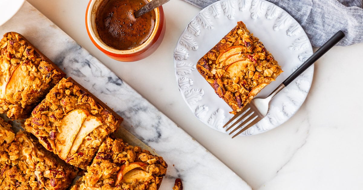 Apple brandy loaf cake