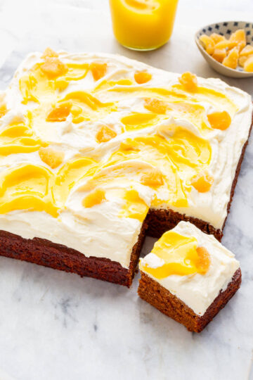 Moist Gingerbread Cake with Cream Cheese Frosting and Lemon Curd - The ...