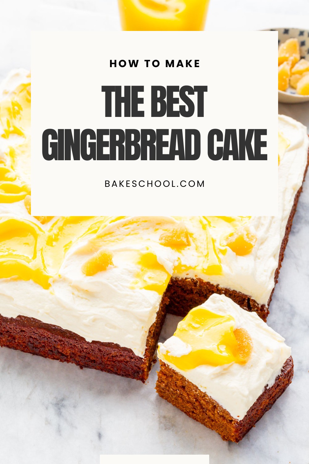 Moist Gingerbread Cake with Cream Cheese Frosting and Lemon Curd - The ...