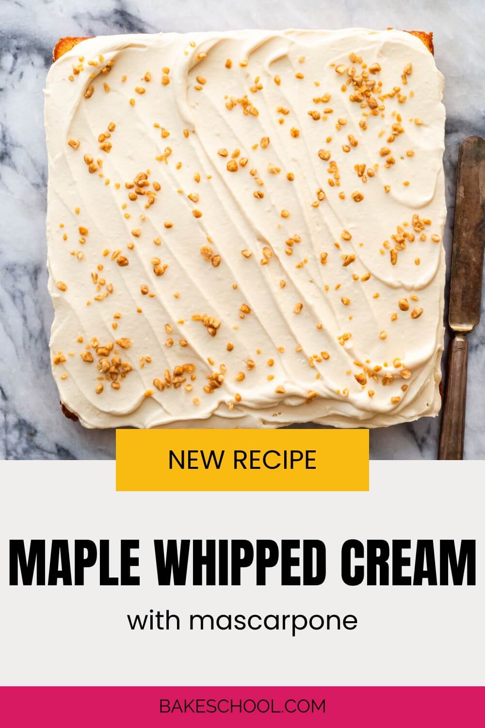Maple Whipped Cream - The Bake School