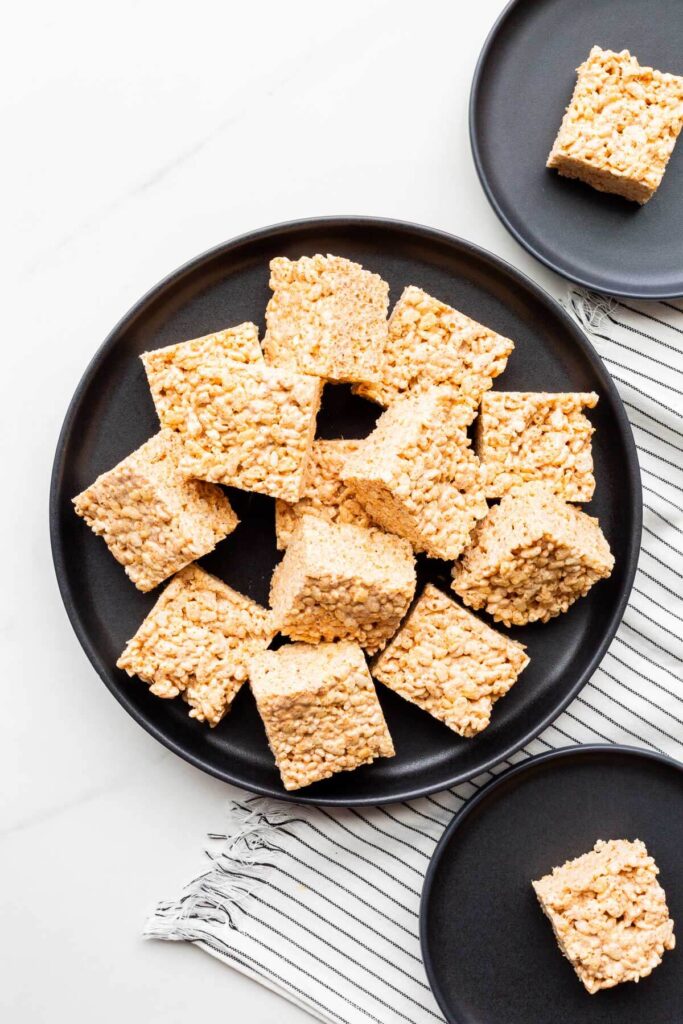 Salted Brown Butter Rice Krispies Treats - The Bake School